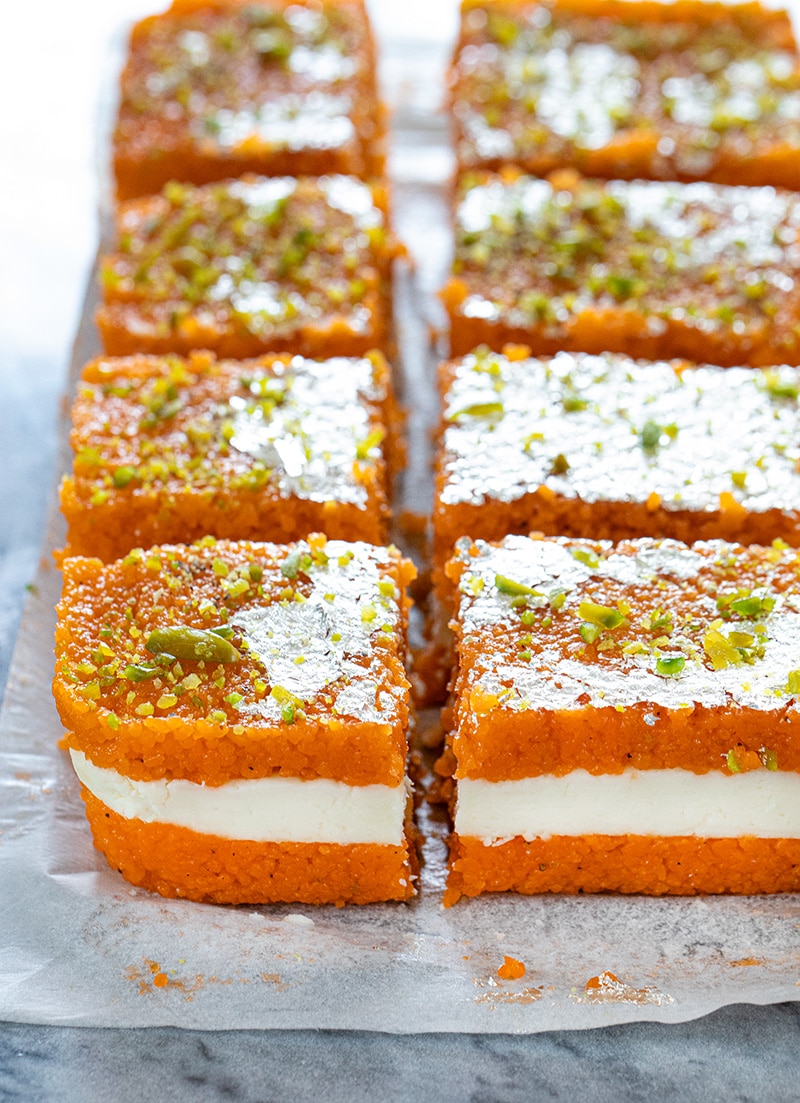 Moti Pak Burfi ( Diwali fusion recipe) - Ruchiskitchen